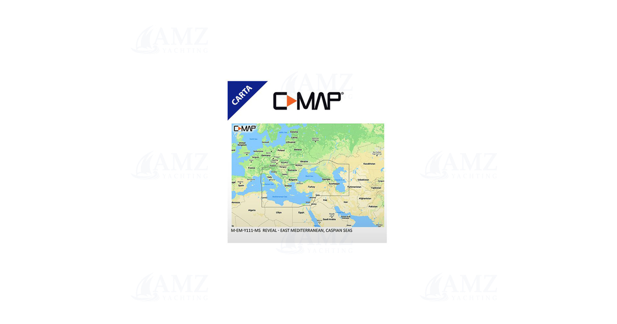 C-MAP - Reveal X East Mediterranean Chart | AMZ eShop