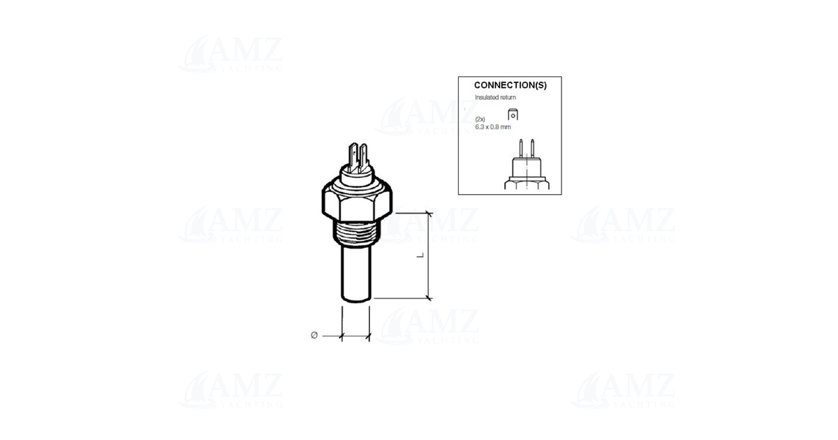 Veratron / VDO - Temperature Sensor 50-150°C / 120-300°F - Amz yachting ...